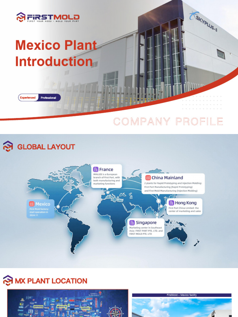 PPT-FirstMold Mexico Plant-241112-Young | PDF | Industrial Processes | Tools