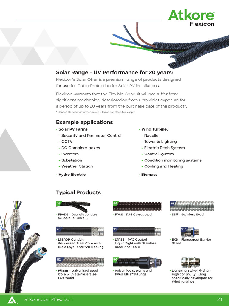 Atkore Flexi Conduit 0021 | PDF | Solar Power | Electrical Engineering