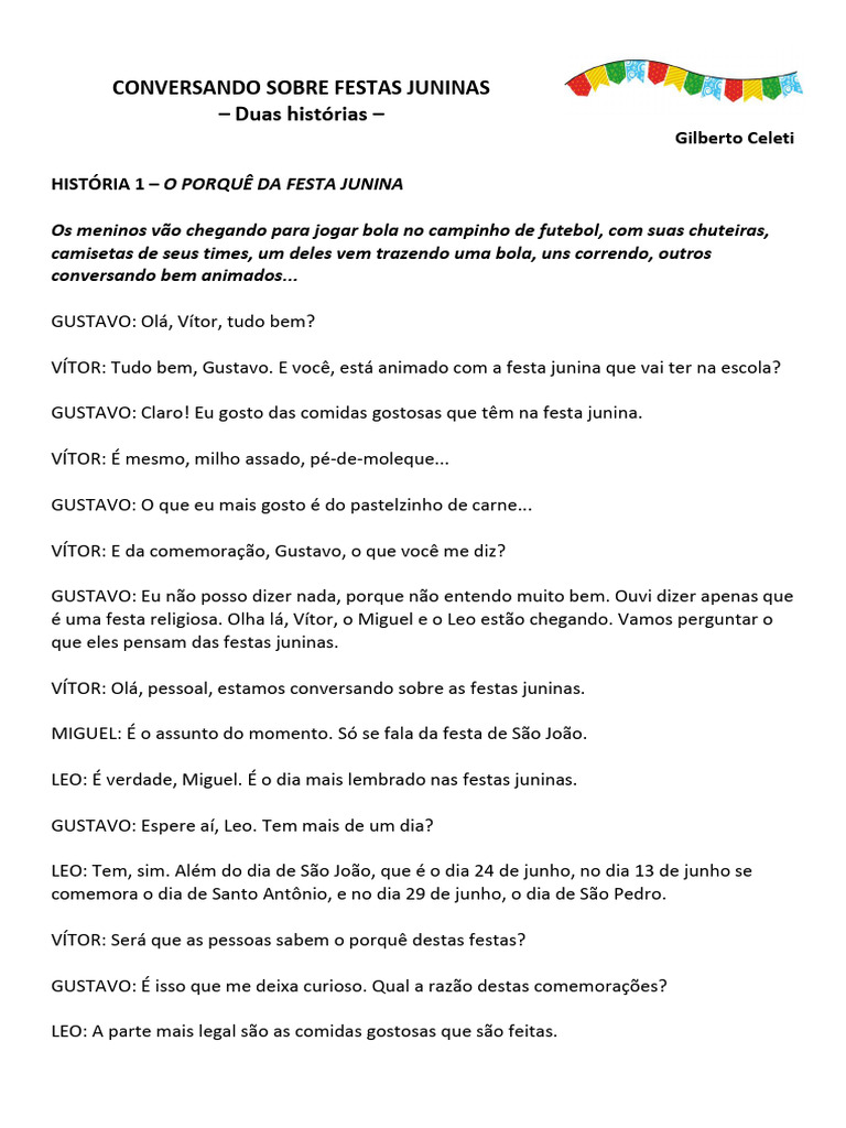 conversando-sobre-festas-juninas-3- | PDF | Jesus | Miguel (Arcanjo)
