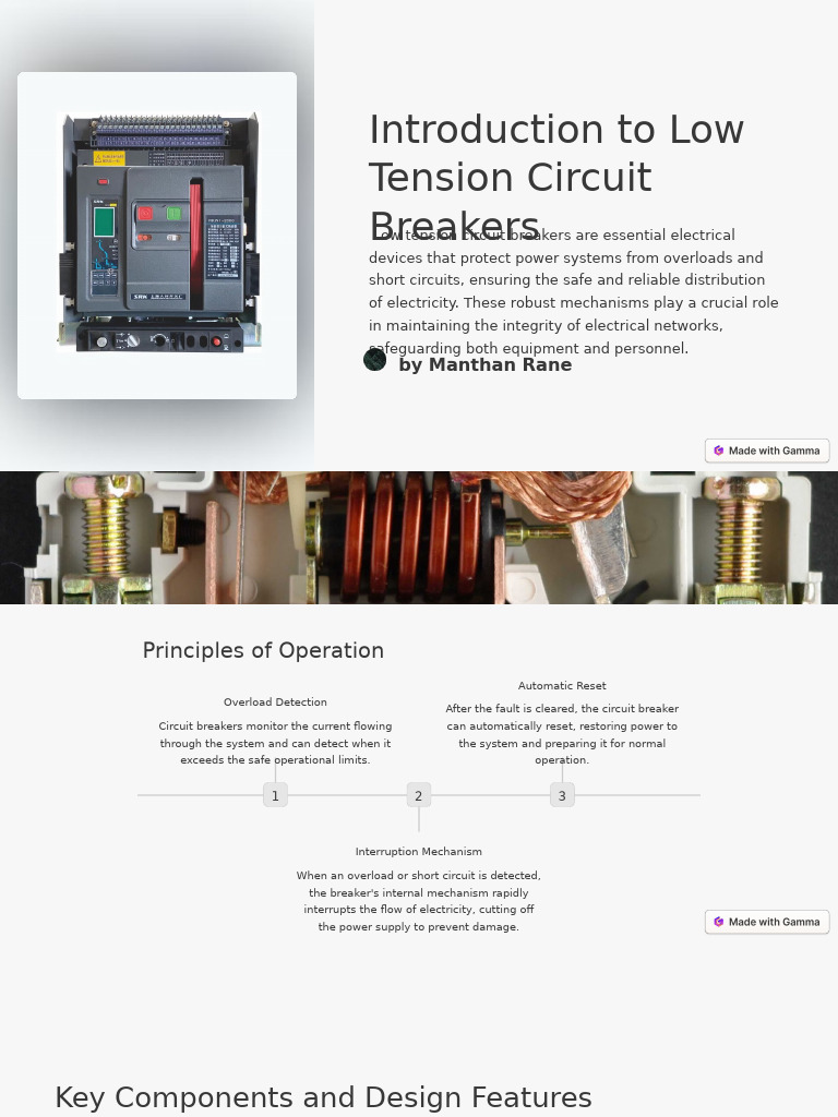 Low Tension Circuit Breakers Guide | PDF | Electricity | Electrical ...