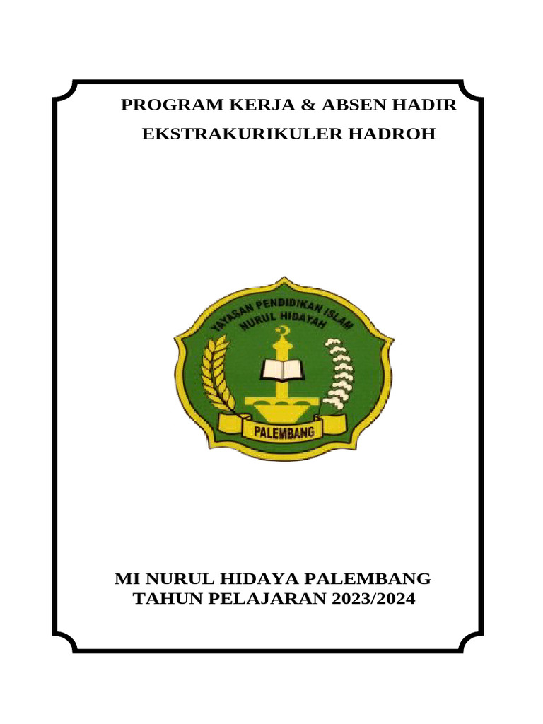 Program Kerja Ekstra HADROH | PDF