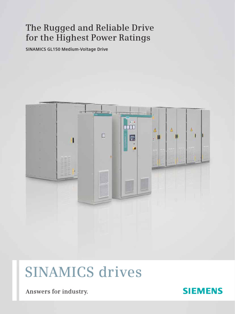 SINAMICS GL150: Reliable Medium-Voltage Drives | PDF | Electric Motor ...