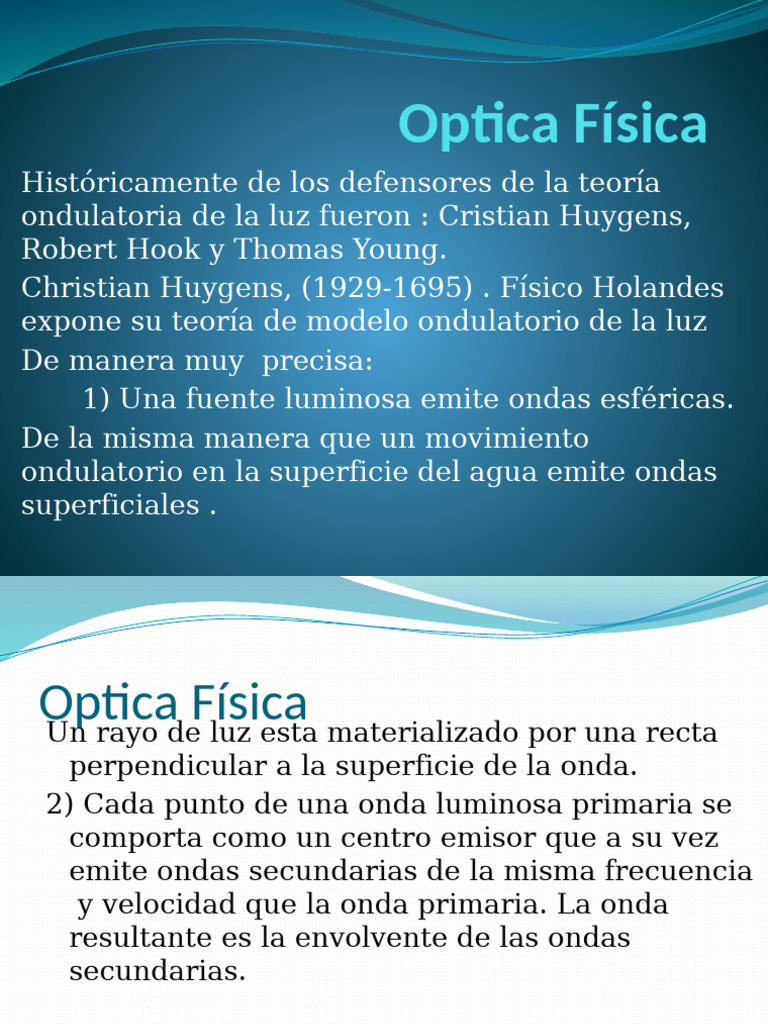 Optica Física | PDF | Color | Polarización (ondas)