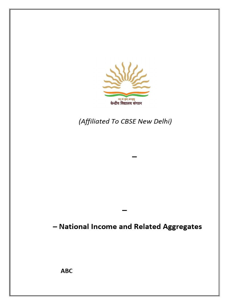 Economics Cover Page | PDF