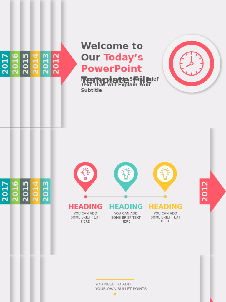 Animated PowerPoint Timeline Template With Morph Transition by ...