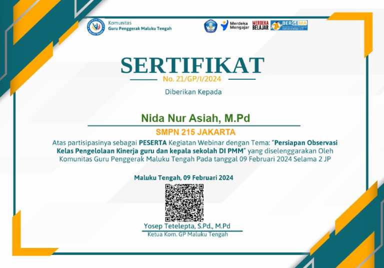 Nida Nur Asiah, M.PD | PDF