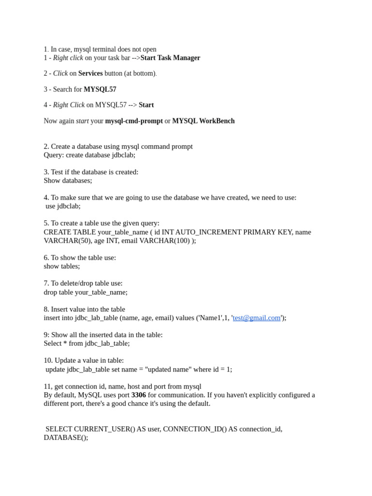 MySql Configuration | PDF