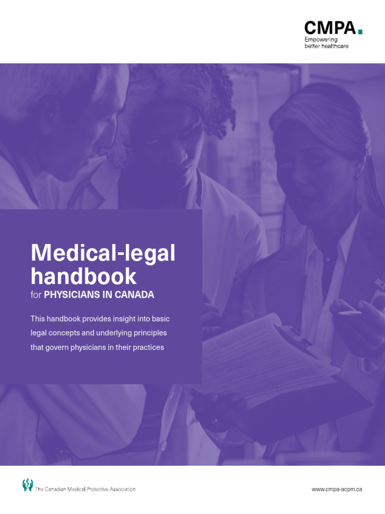 Medical-legal handbook for PHYSICIANS IN CANADA | PDF | Lawsuit | Appeal