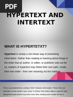 Hypertext and Intertext | PDF
