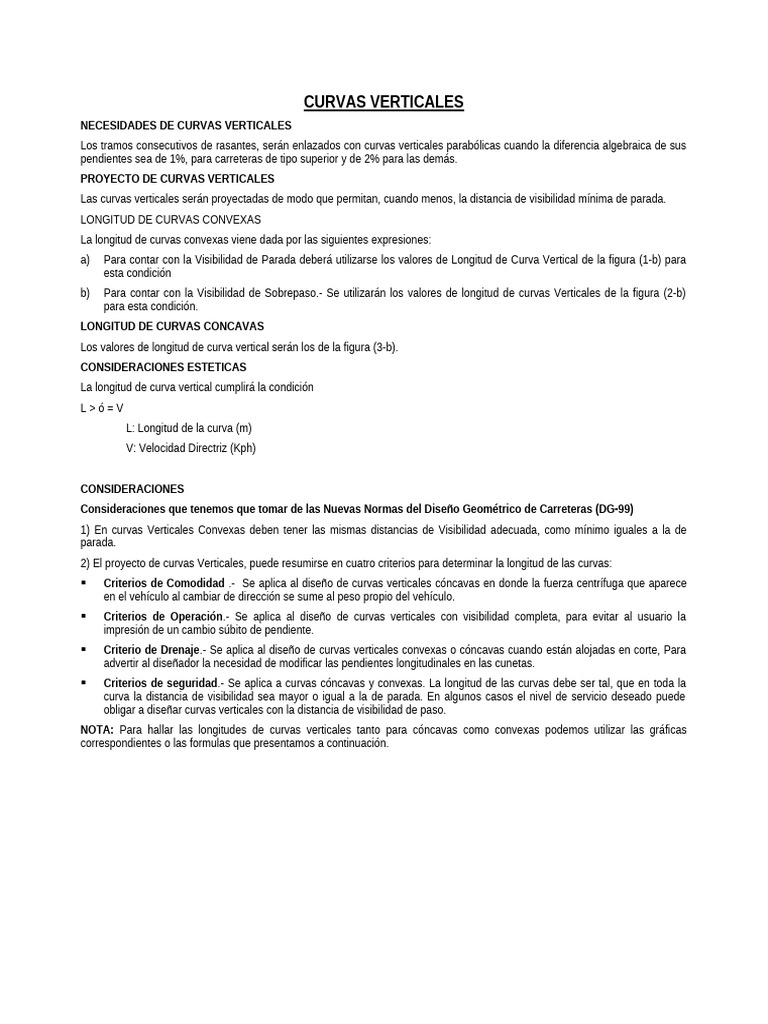 clase 9_CURVAS VERTICALES | PDF | Longitud | Curva