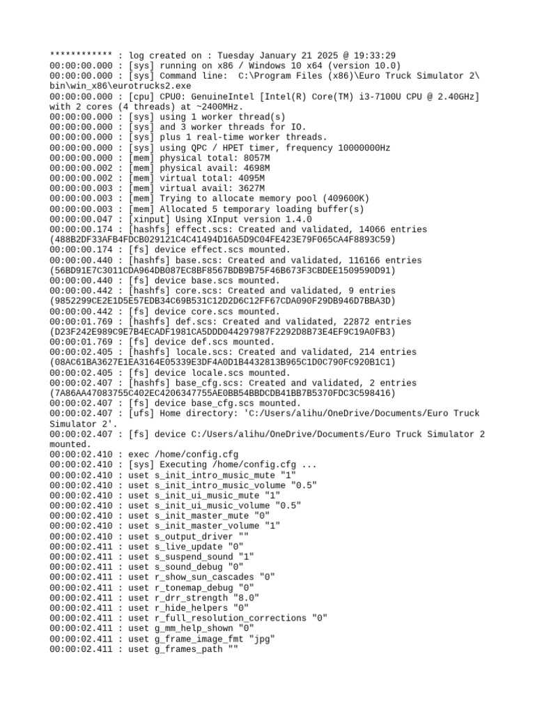 game.log | PDF | Thread (Computing) | System Software