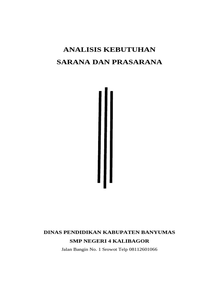 Analisis Kebutuhan Sarpras | PDF