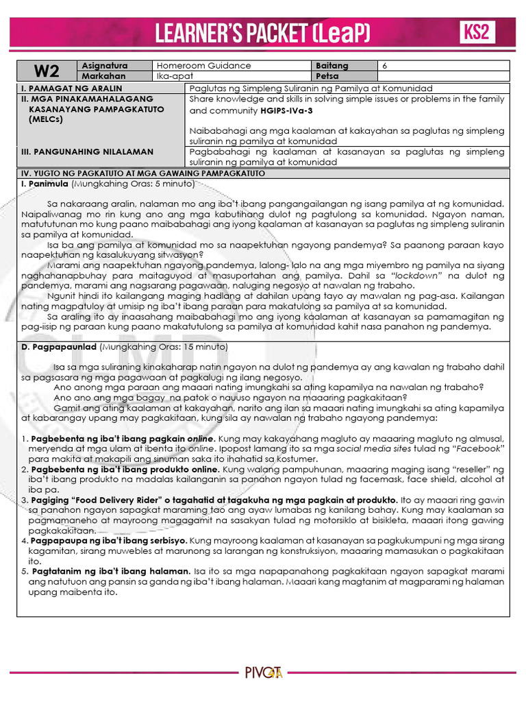 Q4 HGP 6 Week2 | PDF