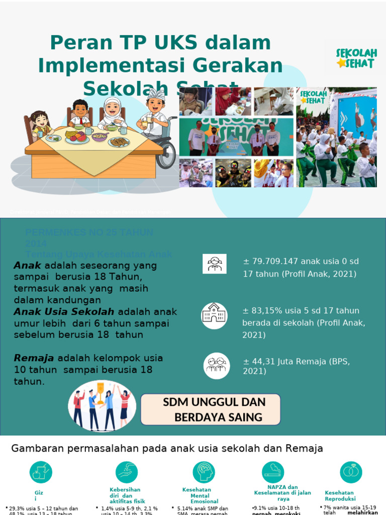 Peran TPUKS Dalam Implementasi Gerakan Sekolah Sehat (GSS) | PDF