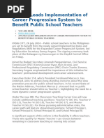 FAQs on Expanded Career Progression | PDF | Teachers