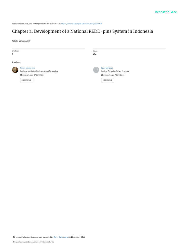 Chapter 2 Development of A National REDD-plus Syst | PDF | Climate ...