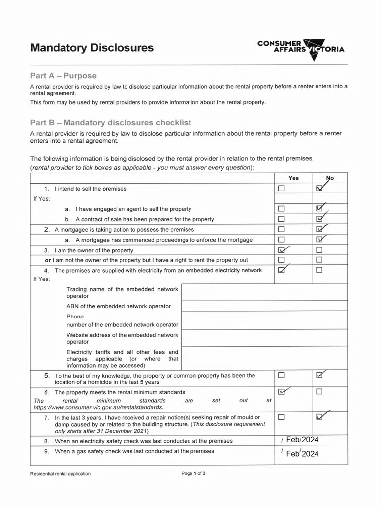 2024 - 03 - A Kane - Safety Beach - Mandatory Disclosures | PDF