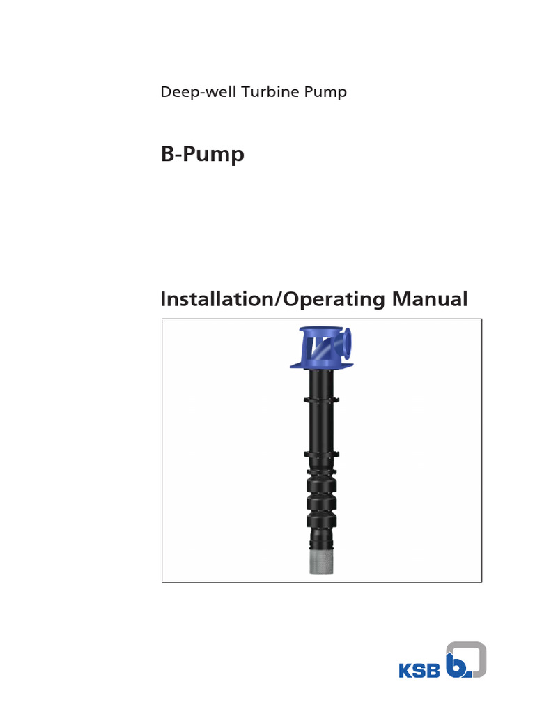 Rwi KSB Manual Iez-1695 | PDF | Pump | Bearing (Mechanical)