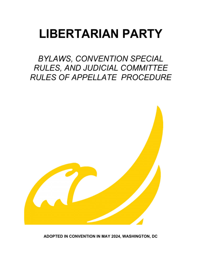 2024 Indexed LP Bylaws and Convention Rules W 2022 JC Rules 1 | PDF ...