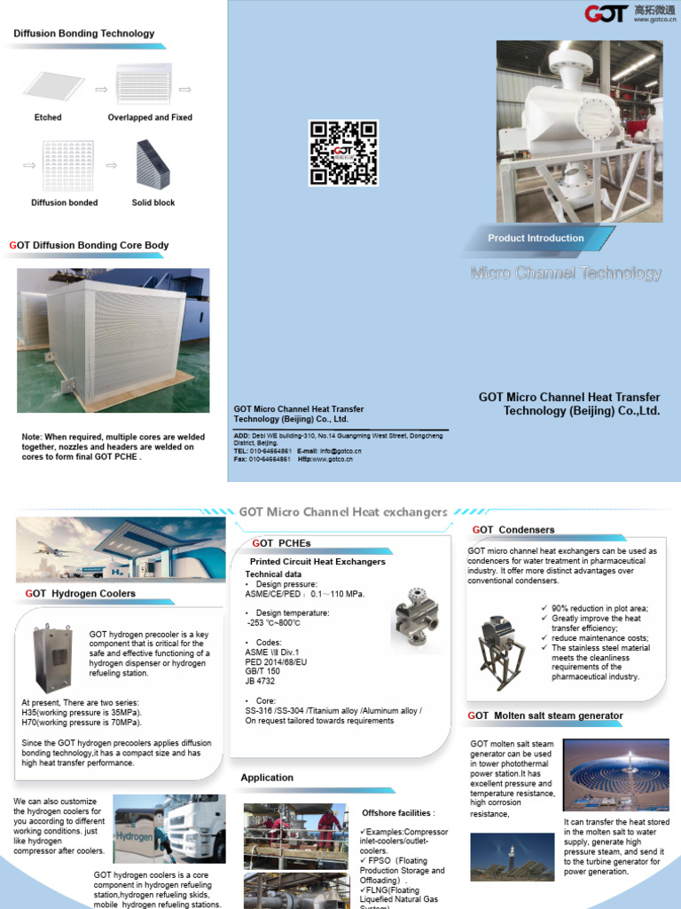 GOT Microchannel Heat Transfer Technology (Beijing) Co.,Ltd. 20240729 ...