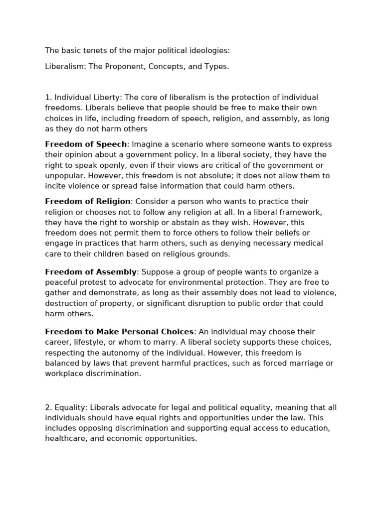 Liberalism Pdf Liberalism Social Equality