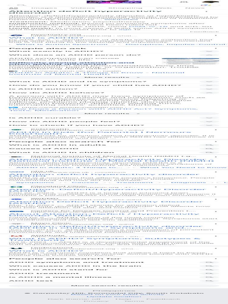 what is ADHD - Google Search | PDF | Attention Deficit Hyperactivity ...