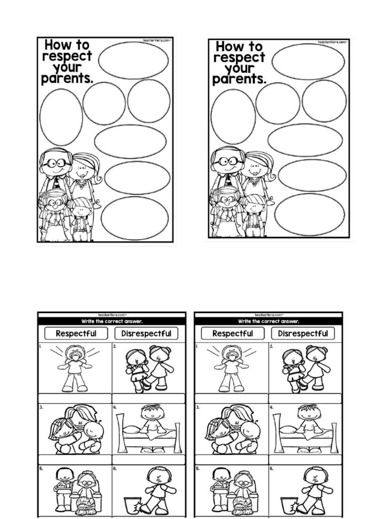 Mutual Respect Worksheet | PDF