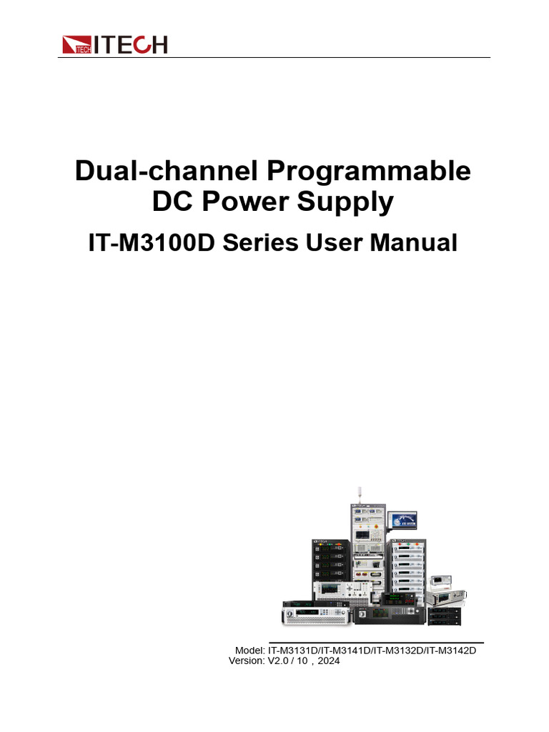 IT-M3100D User Manual | PDF | Power Supply | Electromagnetic Compatibility