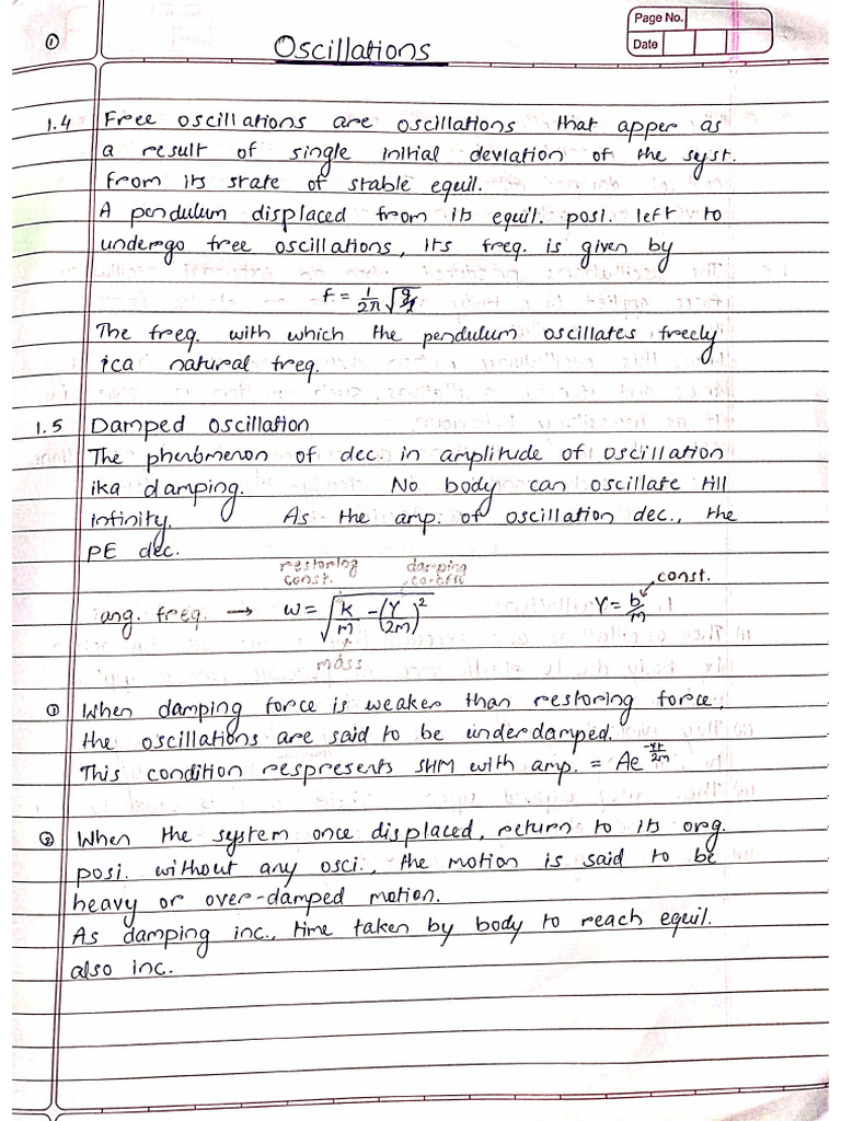 Oscillations(1) | PDF