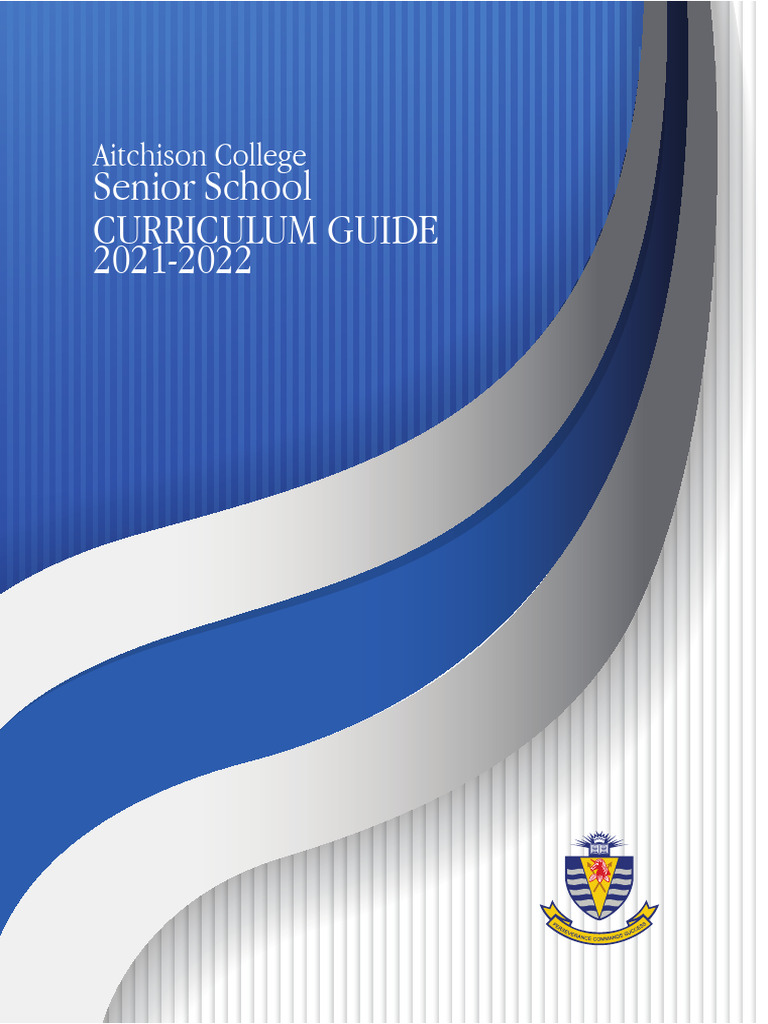 Aitchison College Senior School Curriculum Guide | PDF | Educational ...