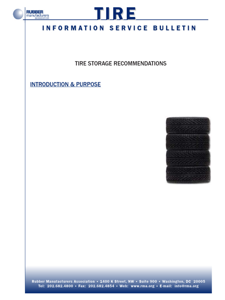 Tire Storage Guidelines and Best Practices | PDF | Tire | Pallet