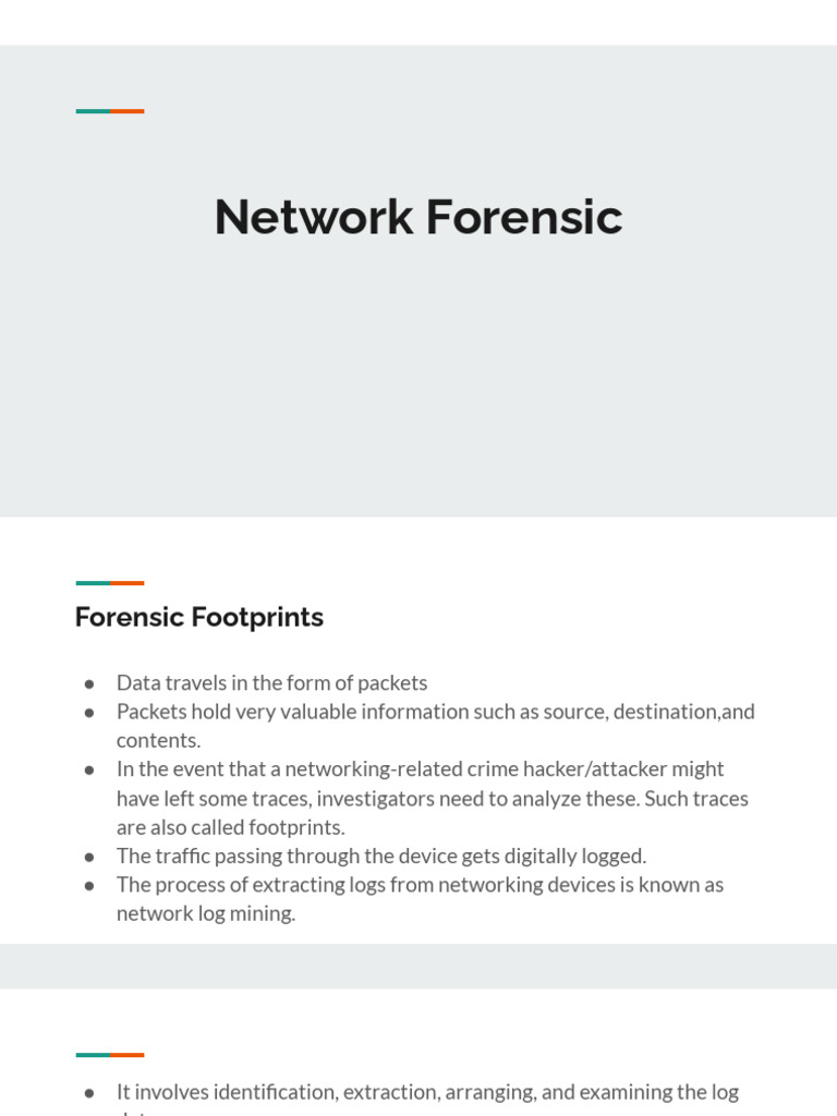 Network forensic | PDF | Computer Network | Security