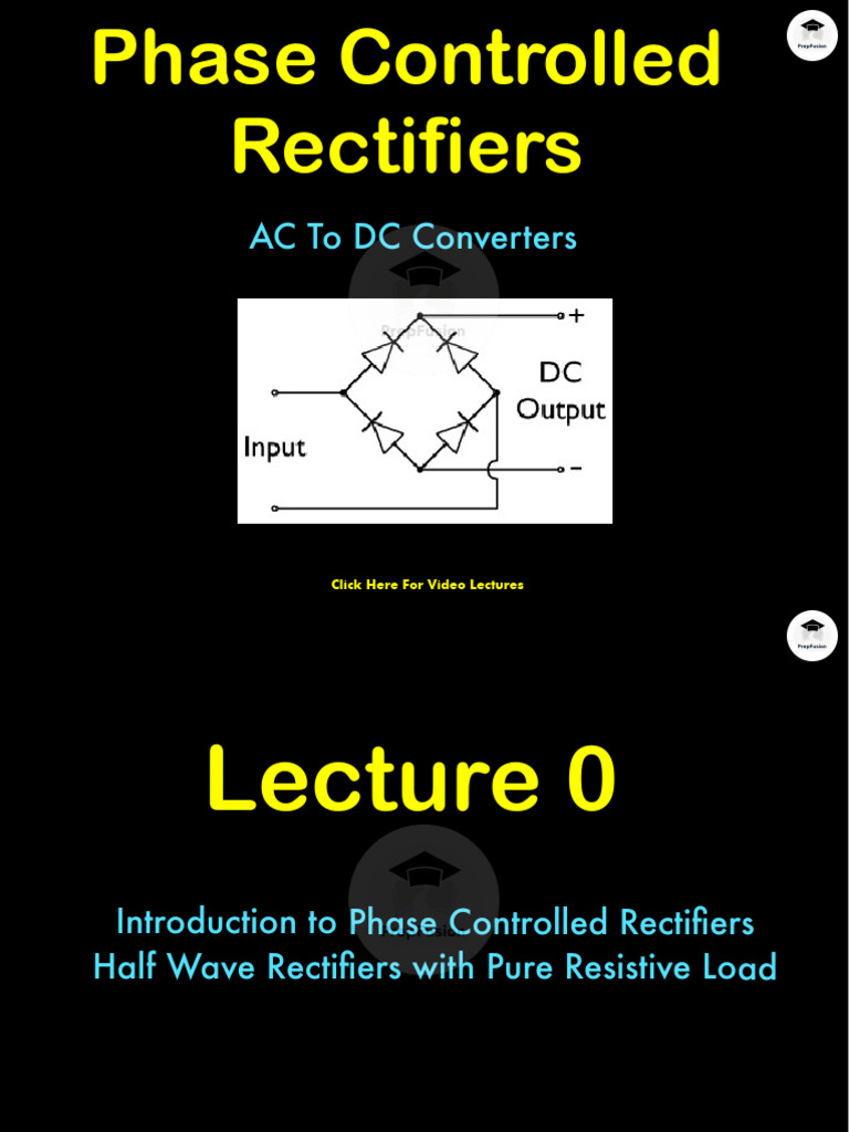 Single Phase Rectifiers Part - 1 | PDF | Rectifier | Direct Current