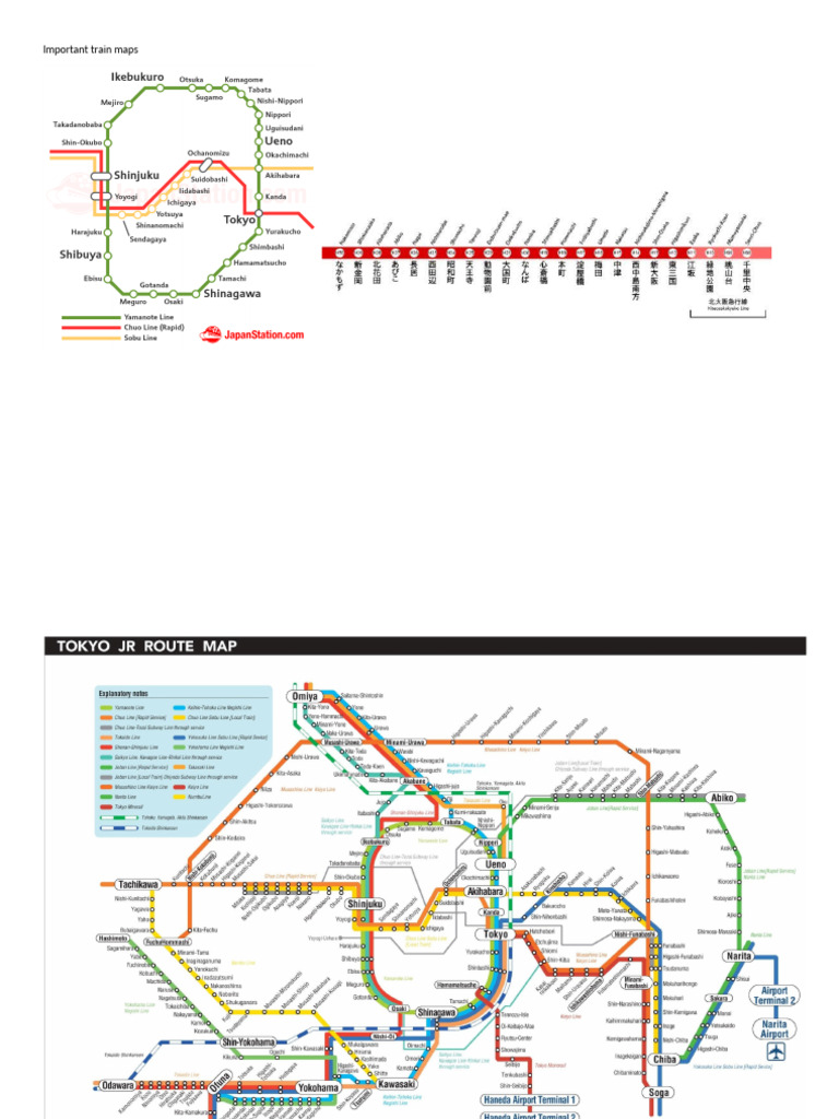 Tokyo Important Train Maps | PDF