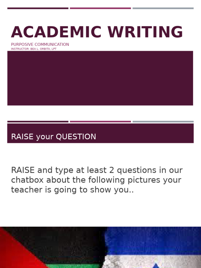 Lesson - Academic Writing Finals | PDF | Thesis