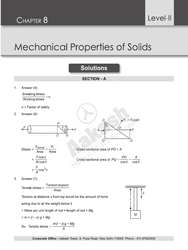 CLS MED 24 25 XI Phy Package 3 Level 2 Chapter 8 | PDF