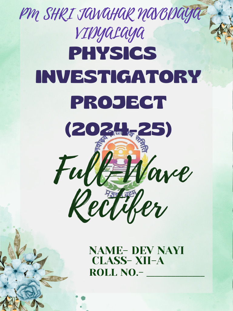Full-Wave Rectifier Project Guide | PDF | Rectifier | Direct Current