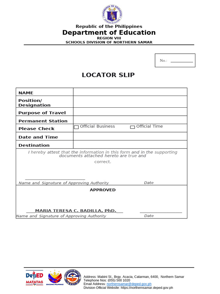 Locator Slip 1 | PDF