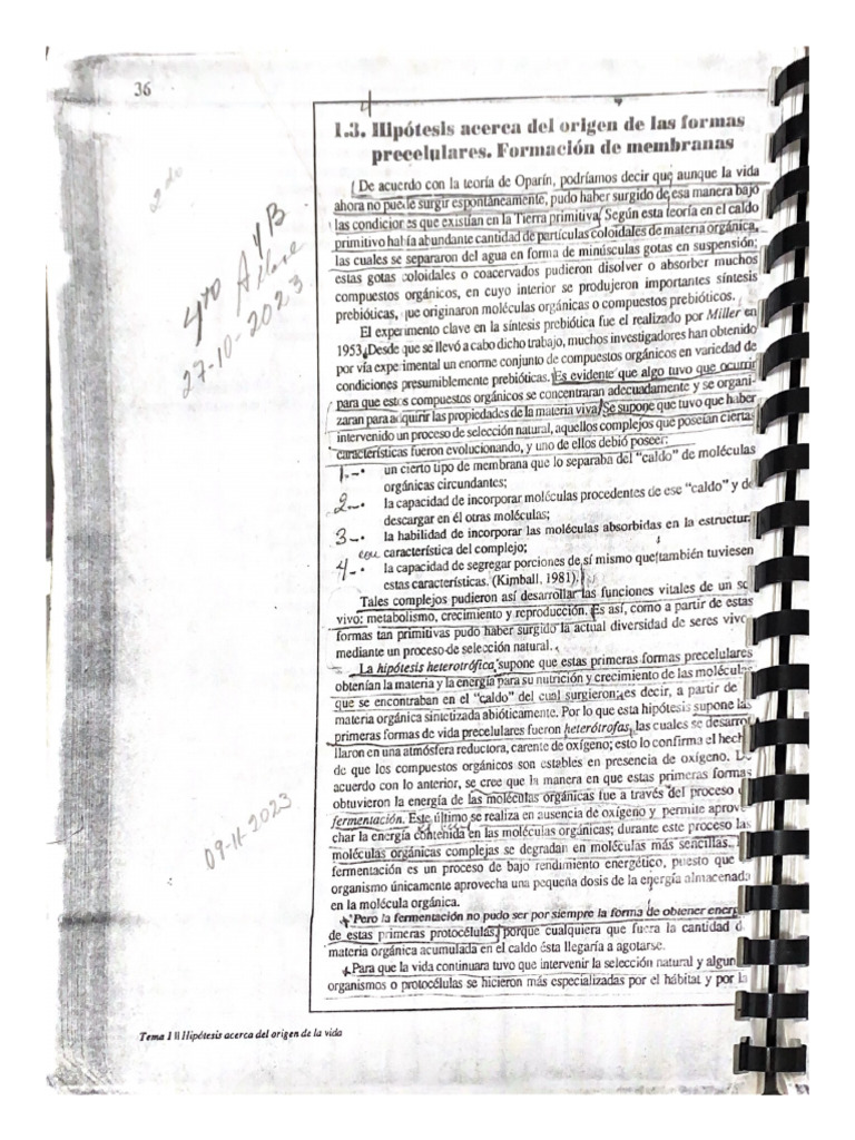 precelulares. Formación de membranas | PDF