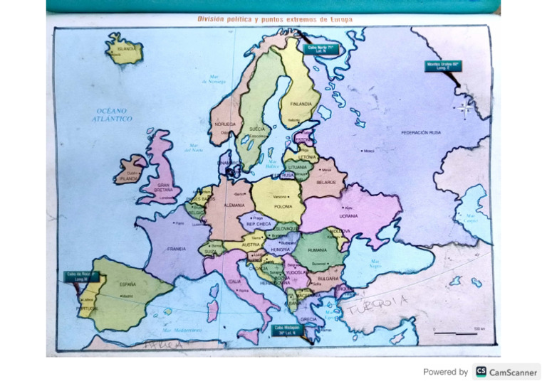 Mapa Político de Europa-1 | PDF
