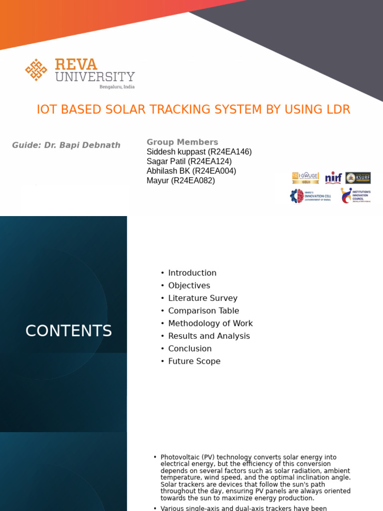 Iot Project Presentation | PDF | Photovoltaics | Physical Quantities