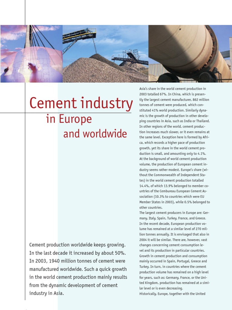 Cement Industry in Europe and Worldwide | Cement | Asia