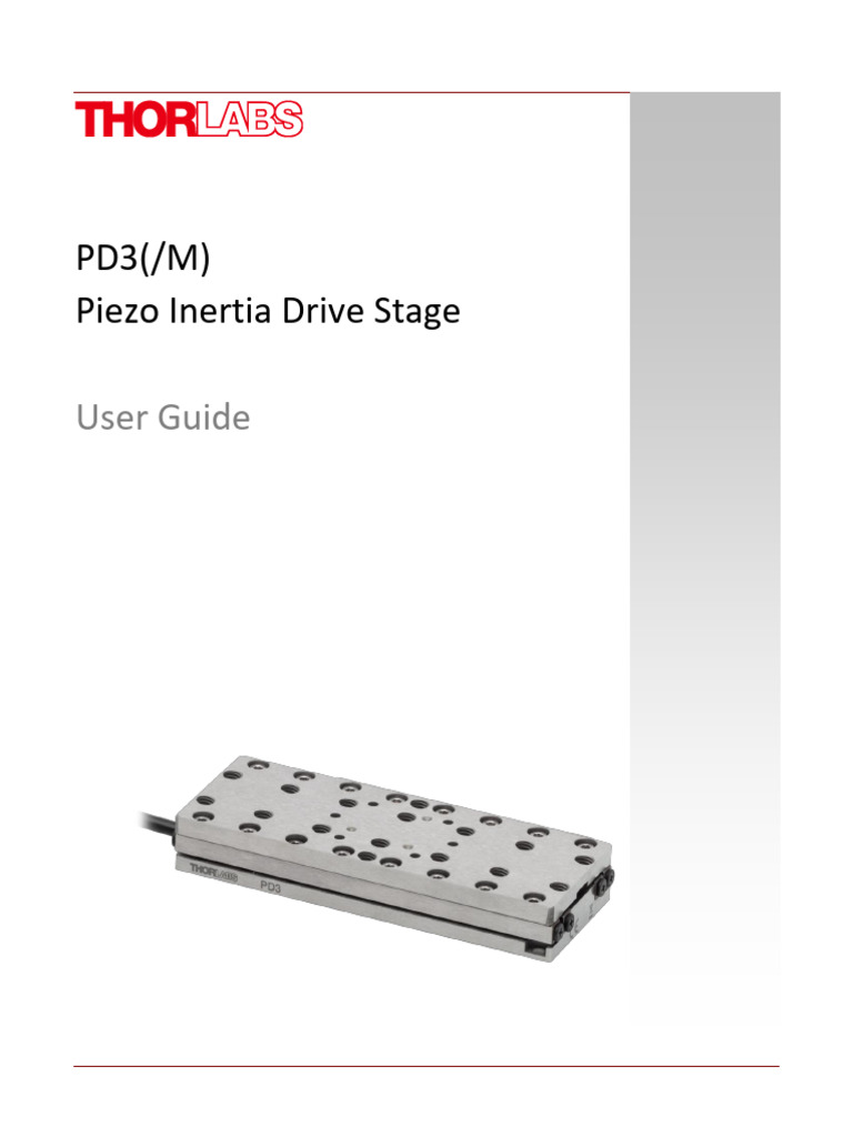 PD3 M-Manual (XY軸) | PDF | Screw | Electrical Connector
