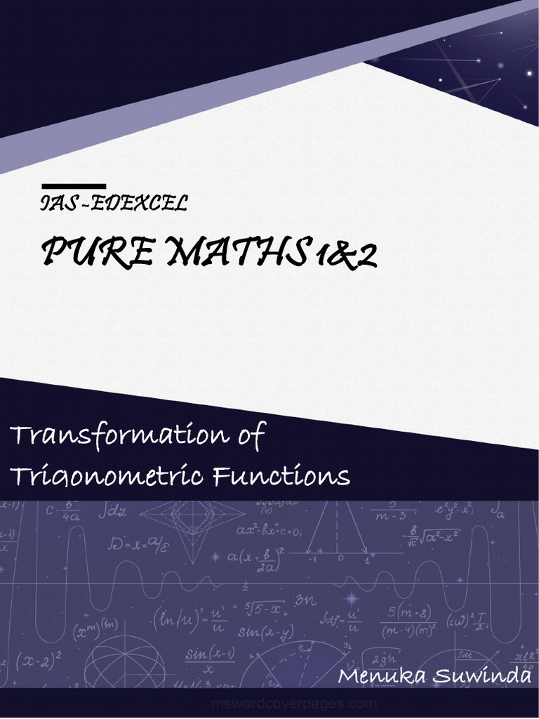 Trig Transformation PP Qns | PDF | Trigonometric Functions | Mathematical Analysis