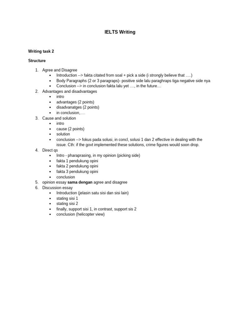IELTS Writing Task 2 Guide | PDF