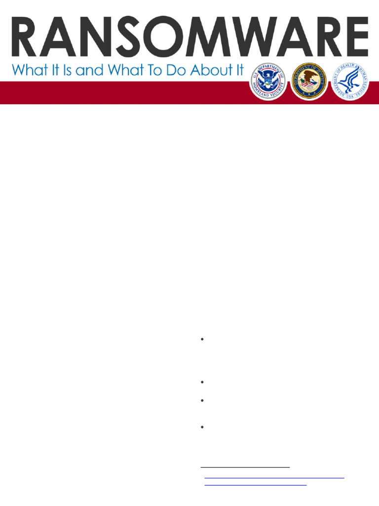 ceo-overview-ransomware-prevention-and-response | PDF | Ransomware ...