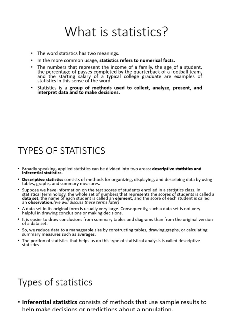 LESSON ONE | PDF | Statistics | Sampling (Statistics)