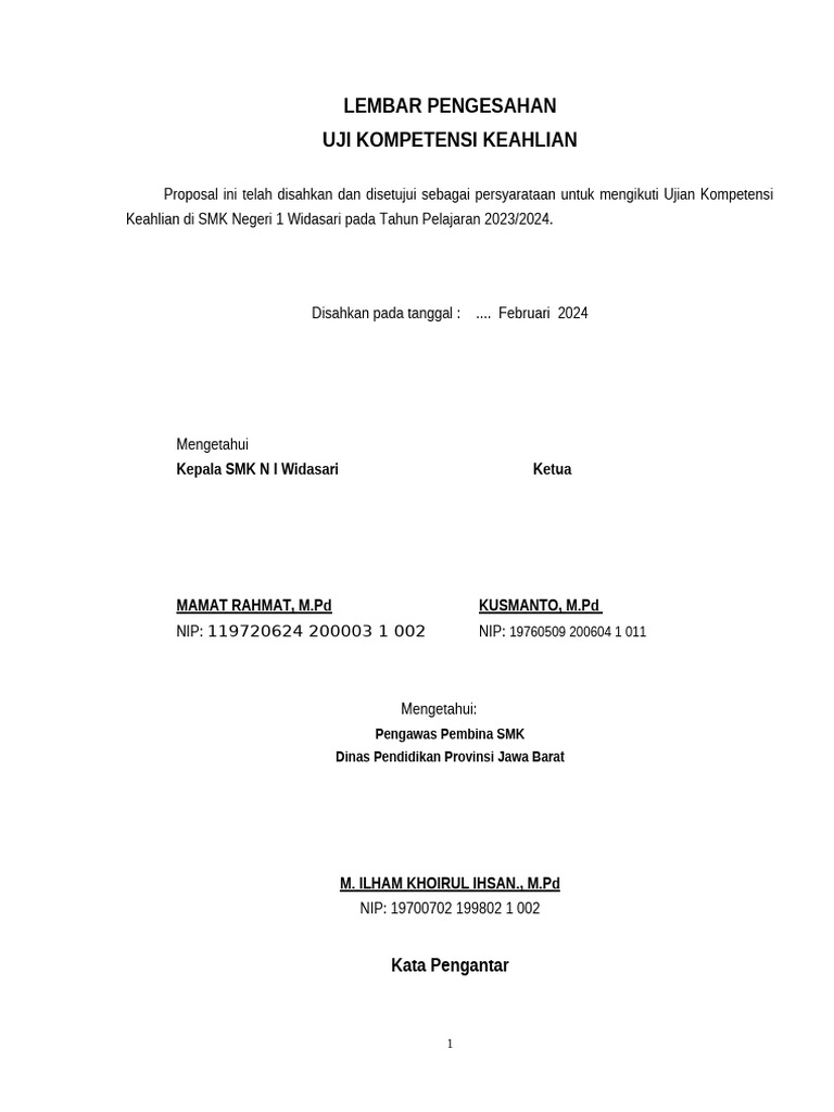 Buku Proposal Ukk 2022-2023 | PDF