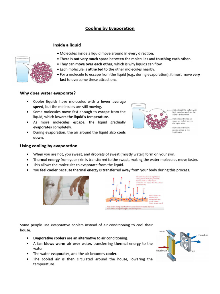 Understanding Cooling by Evaporation | PDF