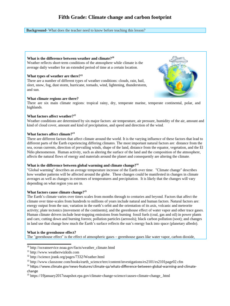 Understanding Climate Change for Kids | PDF | Greenhouse Gas | Climate ...